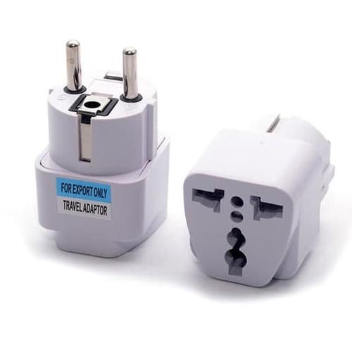 Jual Over Steker Adaptor colokan Kaki 3 ke 2 Travel Adapter Universal ...