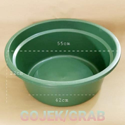 Jual Baskom Plastik Besar Diameter 55cm | BAK 24 Hijau - Jakarta Utara ...
