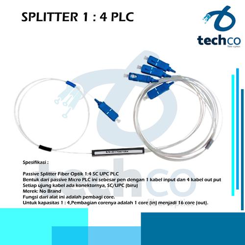 Jual Fiber optik/FO passive Splitter/PLC spliter micro 1:4 SC UPC ...