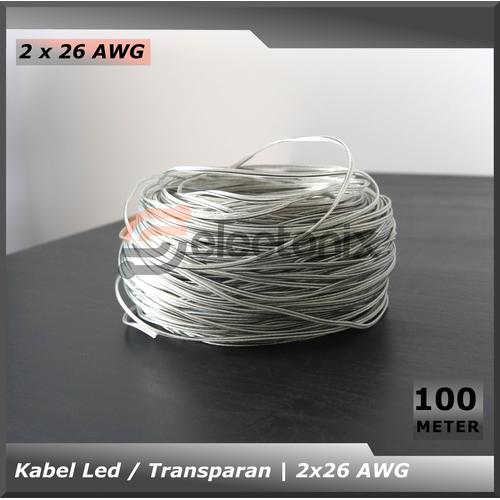 Jual Kabel LED 2 x 26 AWG [100m] - Transparan - Jakarta Utara ...
