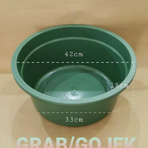 Jual Baskom Plastik Besar Diameter 42cm | BAK 20 Hijau - Jakarta Utara ...