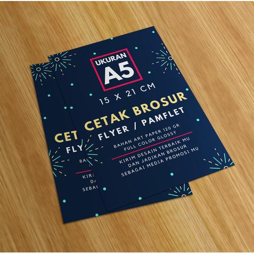 Jual CETAK BROSUR FLYER LEAFLET PAMFLET (PAKET 100 LEMBAR) ART PAPER ...