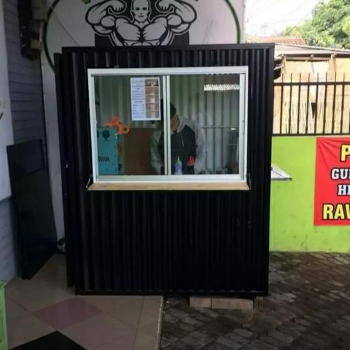Jual booth kontainer custom design kaca slide uk 200x150x200cm #160 ...