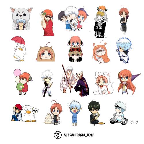 Jual STICKER / STIKER ANIME GINTAMA TAHAN AIR [ISI 20 PCS] - Kota Medan ...