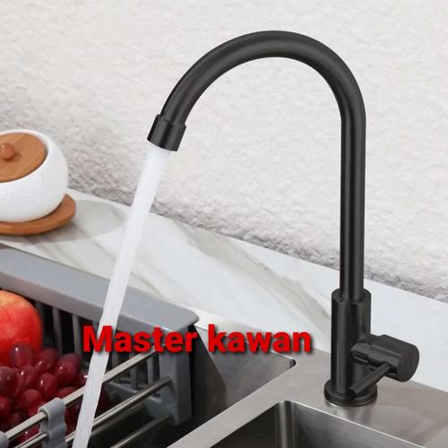 Promo Kran Kitchen Sink Stainless Hitam /Keran Cuci Piring - Jakarta ...
