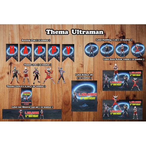 Jual Paket Printable Dessert Table / Label Ulang Tahun Ultraman ...