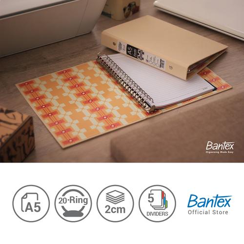 Promo Bantex A5 Multiring Binder - Peach - Batik Series (1 Pcs) #1334 ...
