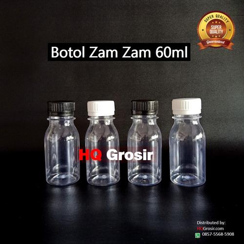 Jual Botol ZamZam 60ml / Botol PET Zam Zam / Botol Obat - Hitam - Kota ...