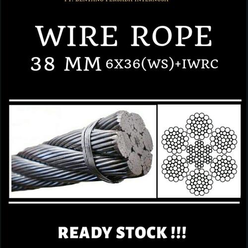 Jual Wire rope kawat seling 38 mm IWRC full baja sertifikat - Kota Surabaya - omsituansan ...