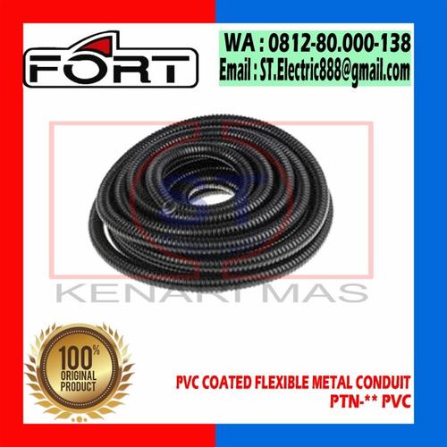 Jual Flexible Metal Conduit FORT / PTN-21 PVC / flexible pithon 3/4 ...