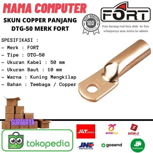 Jual Skun Copper Panjang DTG-50 Tembaga Kuning Mengkilap Merk FORT ...