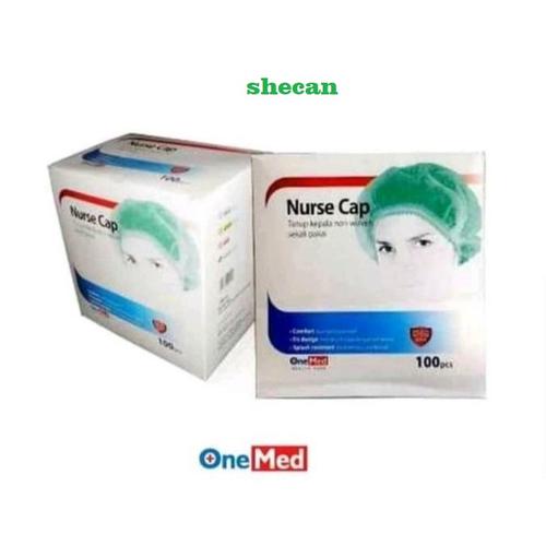 Jual NURSE CAP ONEMED ISI 100 PCS / NURSE CUP ONEMED / HAIR NET - Biru ...