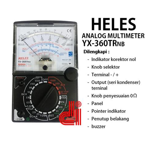 Jual Heles YX360TRNB Analog Multimeter YX 360 TRNB Multi Meter Tester ...