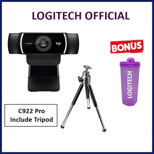 Jual Logitech C922 PRO STREAM Webcam Background Replacement + Tripod ...