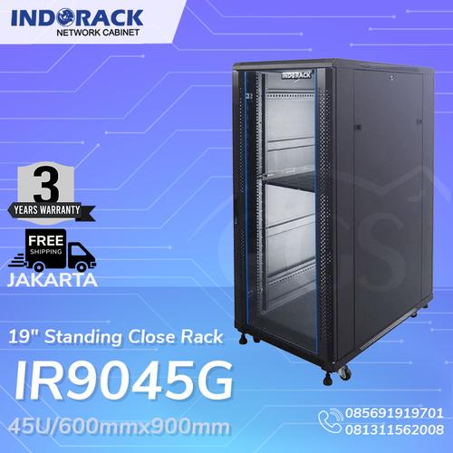 Jual IR9045G Close Rack 45U depth 900mm Glass door /Rack server 19inch ...