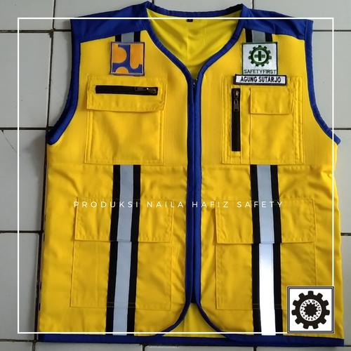 Jual rompi pupr / rompi bbpjn / rompi pu / rompi safety / rompi premium ...
