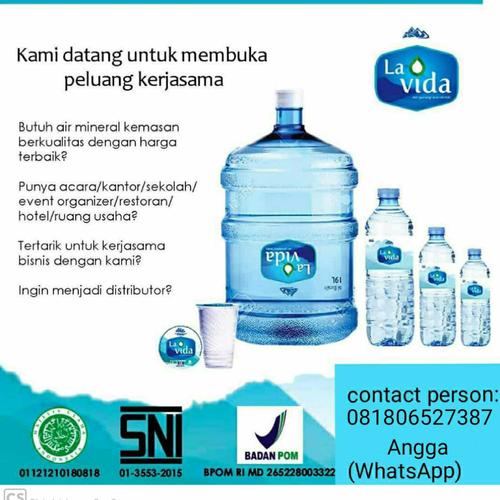 Jual MINERAL WATER LAVIDA gelas botol galon - Kota Bekasi - air-mineral ...