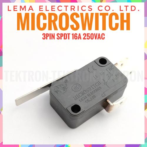 Jual Microswitch Medium 3pin SPDT 16A 250VAC KW7-1-G06 limit micro switch - Kota Bandung ...