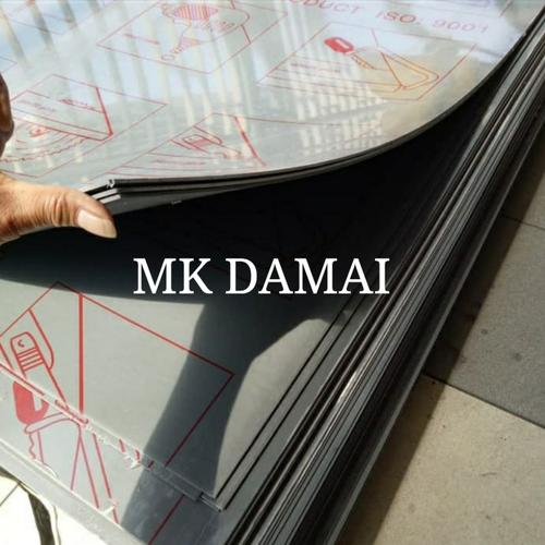 Jual Pvc abu abu 6mm x 50cm x 50cm / Polyvinyl chloride Pvc gray sheet ...