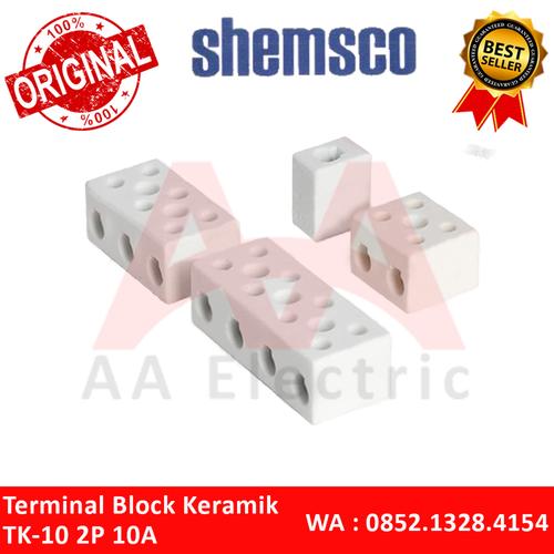 Jual Terminal Block Keramik TK-10 / TK10 2P 10A Shemsco - Jakarta Pusat ...