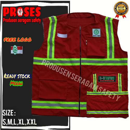 Jual ROMPI SAFETY PROYEK FULL LOGO HSE INDONESIA/ROMPI PROYEK MURAH ...