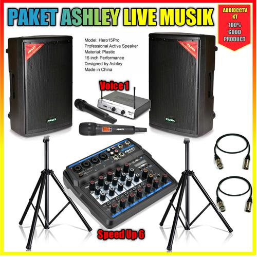 Jual speaker ashley hero 15 pro paket live podcast - Jakarta Barat - KTaudio | Tokopedia