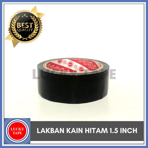 Jual Lakban Kain HITAM 1 1/2" Inch x 9M LUCKY Tape Cloth Tape Linen ...