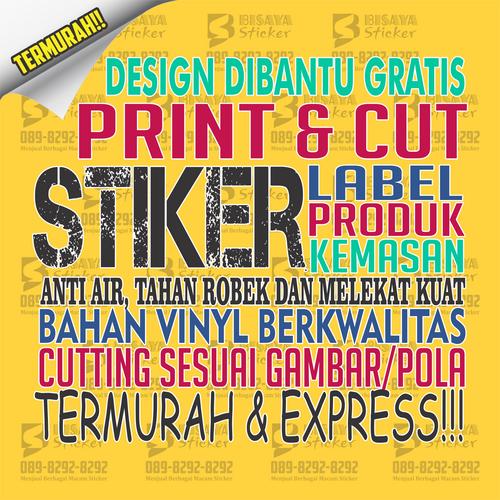 Jual Custom Stiker, Label Makanan, Label Minuman, Label Produk, Sticker ...