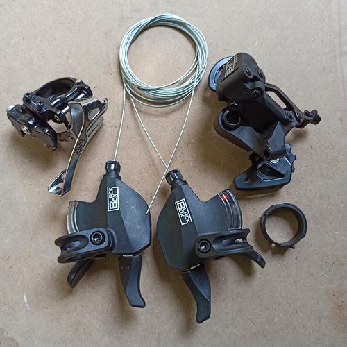 Jual group set mini 2 x 8 speed black box shifter 2x8 speed seli lipat ...