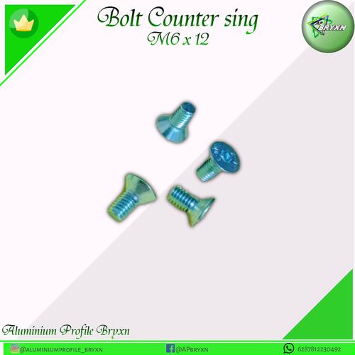 Jual Bolt Counter sing/ baut contersing M6x12 - Kab. Bekasi - Aluminium ...