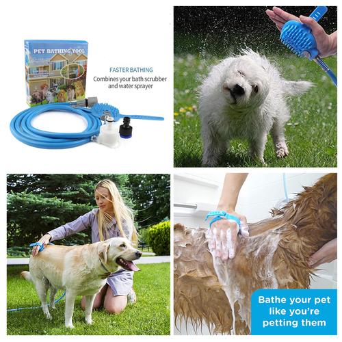Jual Pet Shower Bathing Tool Alat Mandi Hewan Anjing Kucing Sikat ...