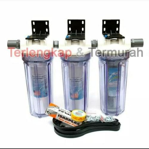 Jual paket filter air 3 step - FILTER PDAM ENDAPAN HITAM - drat 3/4 ...