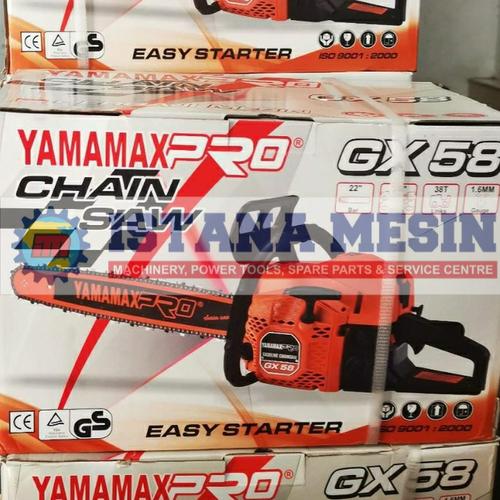 Jual MESIN POTONG KAYU SINSO SENSO MINI YAMAMAXPRO CHAINSAW GX 58 ...