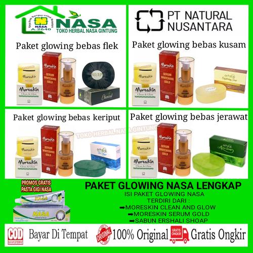 Jual PAKET GLOWING HEMAT BEBAS JERAWAT KUSAM KULIT KERING ASLI ORI NASA ...