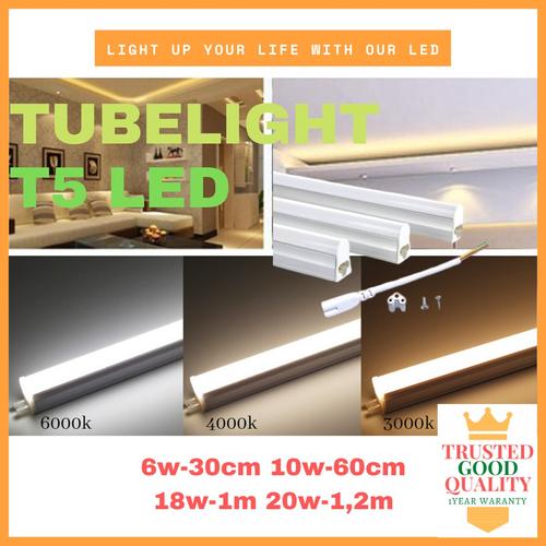 Jual LAMPU T5 LED TUBE LIGHT TUBELIGHT 30CM 60CM 100CM 120CM 6W 10W 18W ...
