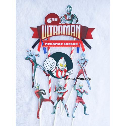 Jual Cake Topper Ultraman/Hiasan Kue Ultraman/Topper Ultraman/Ultraman ...
