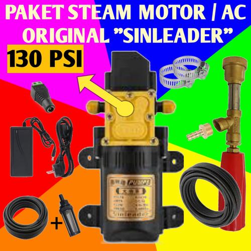 Jual PAKET CUCI MOTOR AC STEAM MOBIL SPRAYER GUN POMPA DC 12V SINLEADER ...