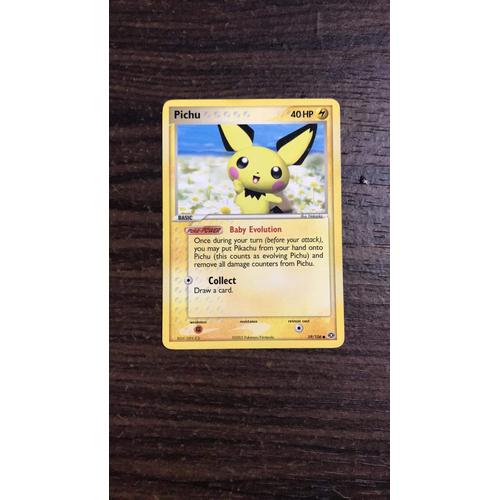 Jual Pichu emerald English pokemon kartu card EX series 1st ed set ...