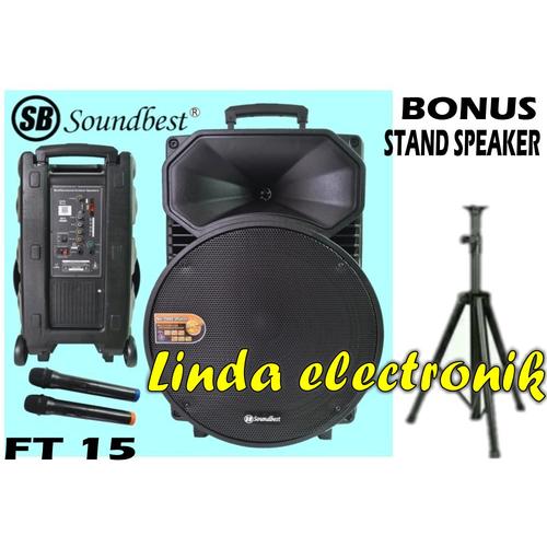 Jual Speaker Portable SOUNDBEST FT 15 FT15 Original 15inch Bluetooth ...