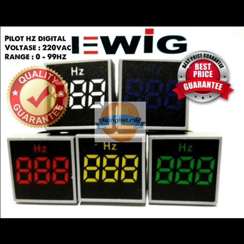 Jual PILOT LAMP LED DIGITAL DENGAN HZ INDICATOR KOTAK 22mm 220vAC ...