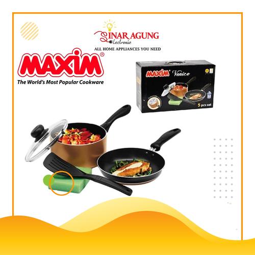 Jual MAXIM Set Alat Masak Venice 5 Set Teflon [ 5pcs] - Kota Bekasi ...