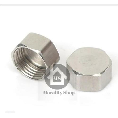 Jual Tutup Stainless 1/2 Inch Drat DALAM Ss112x-Penutup fitting pipa ...