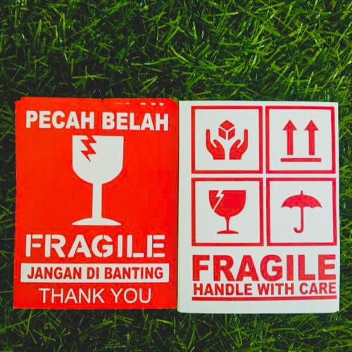 Jual Sticker Fragile Handle With Care Stiker Hati-Hati Awas Pecah - 01 ...