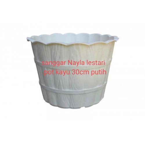 Jual Pot tanaman/pot kayu putih 30cm - Jakarta Utara - sanggar nayla ...