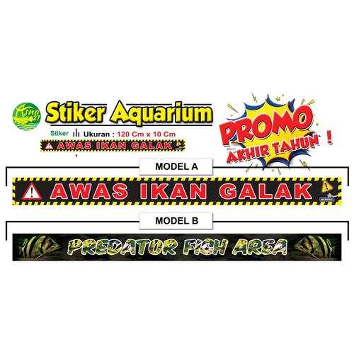 Jual Stiker Ikan Predator 120x10 cm - predator fish - Kab. Bekasi ...