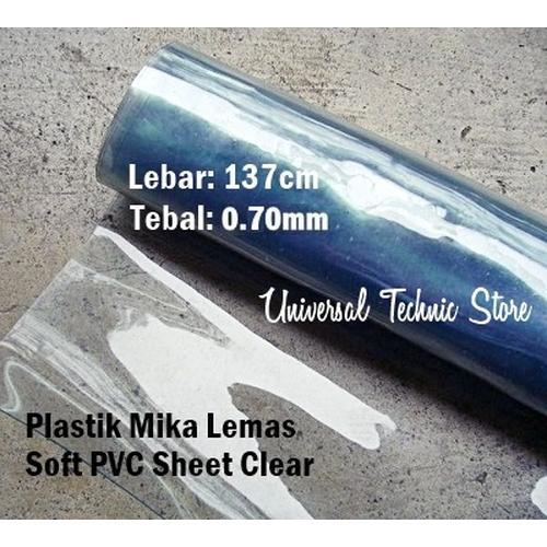 Jual Plastik Mika Lentur PVC Bening Lebar 137cm Tebal 0,70mm - 2,5 mm - Jakarta Pusat ...