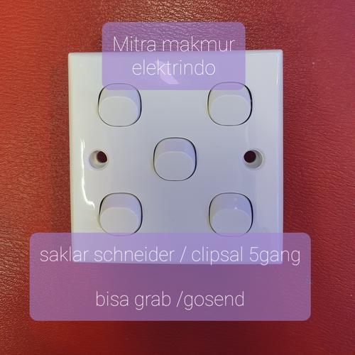 Jual Saklar 5 gang Schneider Clipsal / Saklar 5 gang Schneider ...
