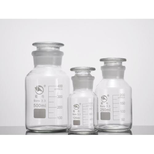 Jual Wide Mouth Graduated Glass Reagent Bottle / Botol Reagen Skala ...