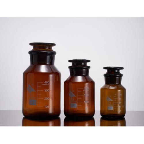 Jual Amber Wide Mouth Graduated Glass Reagent Bottle / Botol Reagen ...