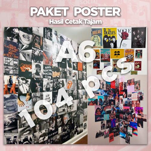 Jual PAKET POSTER RANDOM A6 (ISI 104PCS) HD - Aesthetic - Kota Surabaya ...